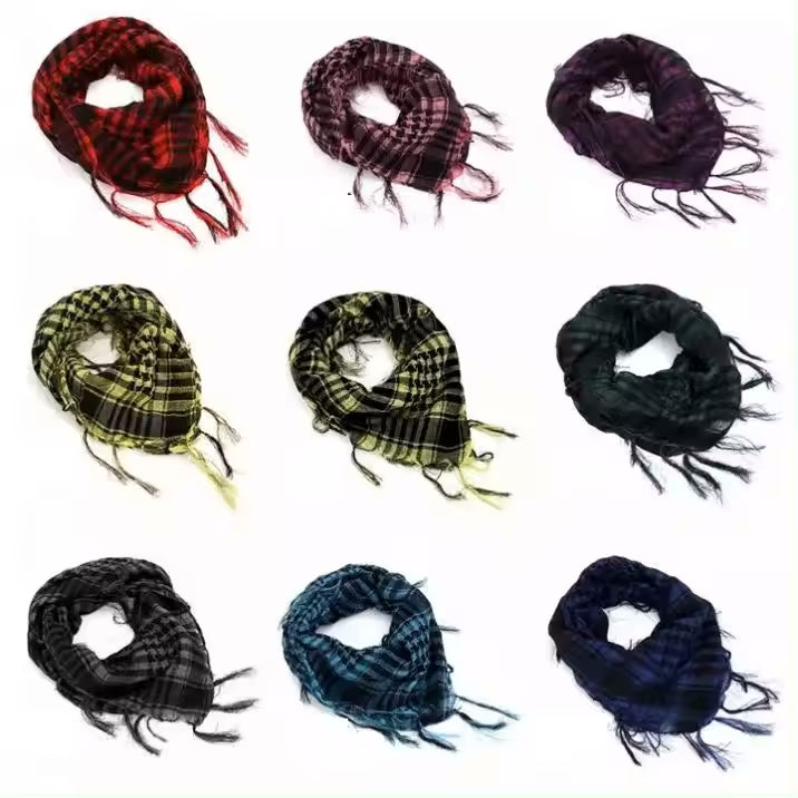 Authentic Keffiyeh (Kaffiyeh) - Traditional Palestinian Scarf - High-Q ...
